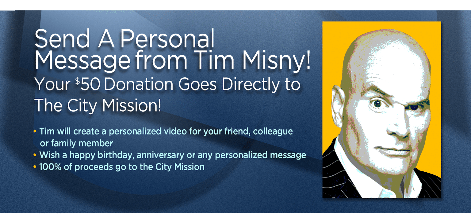 Personalized Message From Tim - Misny Merch